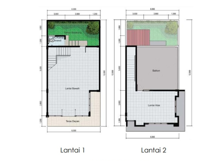Denah Ruko 2 Lantai Terbaik Untuk Berbagai Kebutuhan Komersial